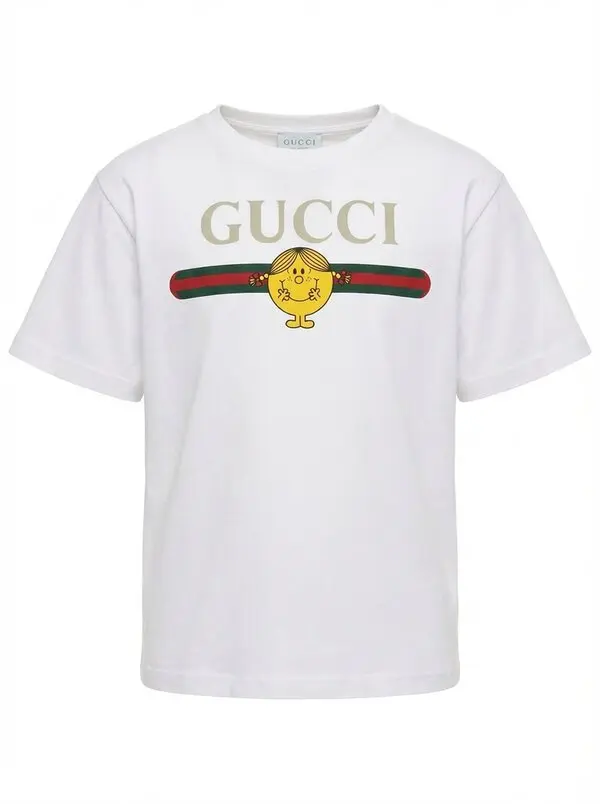 Gucci X Mr. Little Miss Logo-detail T-shirt - White