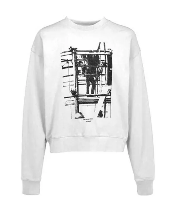Off-White Printed Crewneck Sweatshirt - White