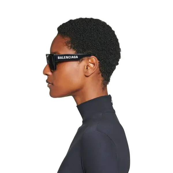 Balenciaga Max Square Af Sunglasses - Black
