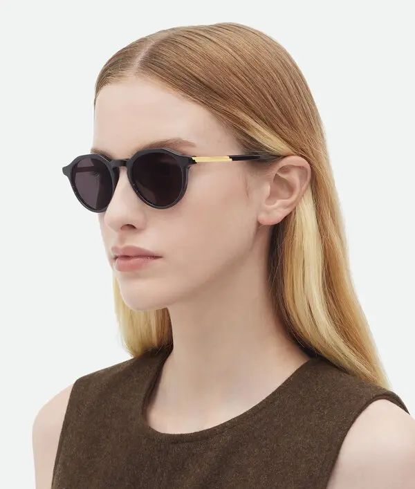 Bottega Veneta Square Frame Sunglasses - Brown