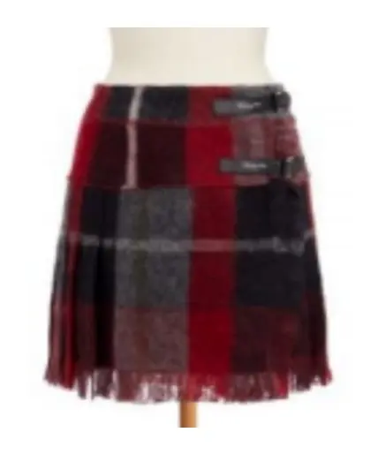 Dior Plaid Kilt With Tassel Details