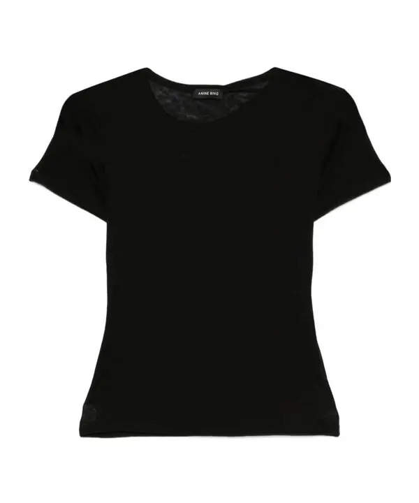 ANINE BING Sylvie Slim-fit T-shirt - Black