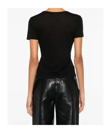 ANINE BING Sylvie Slim-fit T-shirt - Black