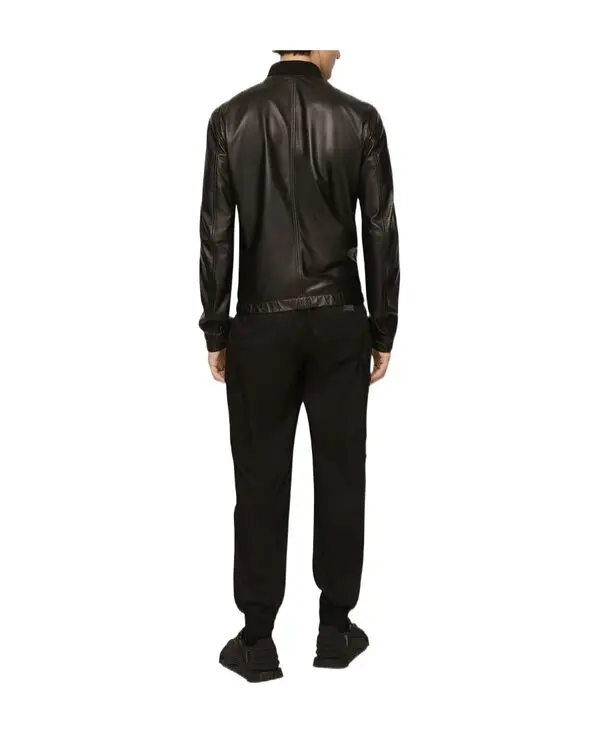 Dolce & Gabbana Dg Essentials Zipped Bomber Jacket - Black