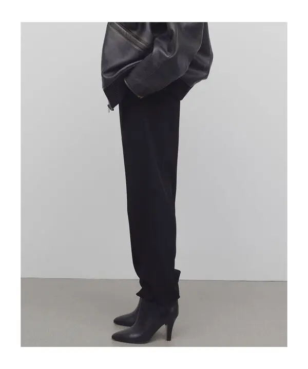 THE ROW High Waist Drawstring Pants - Black