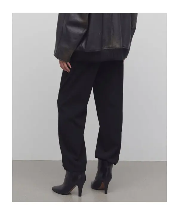 THE ROW High Waist Drawstring Pants - Black