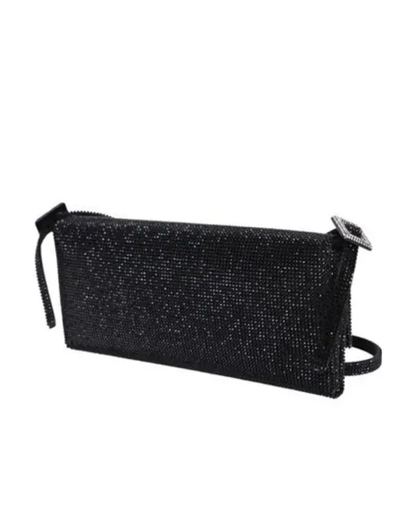 Benedetta Bruzziches Vittissima La Grande Embellished Shoulder Bag - Black