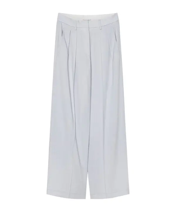 FORTE_FORTE Tailored Twill Trousers - Nebbiolina