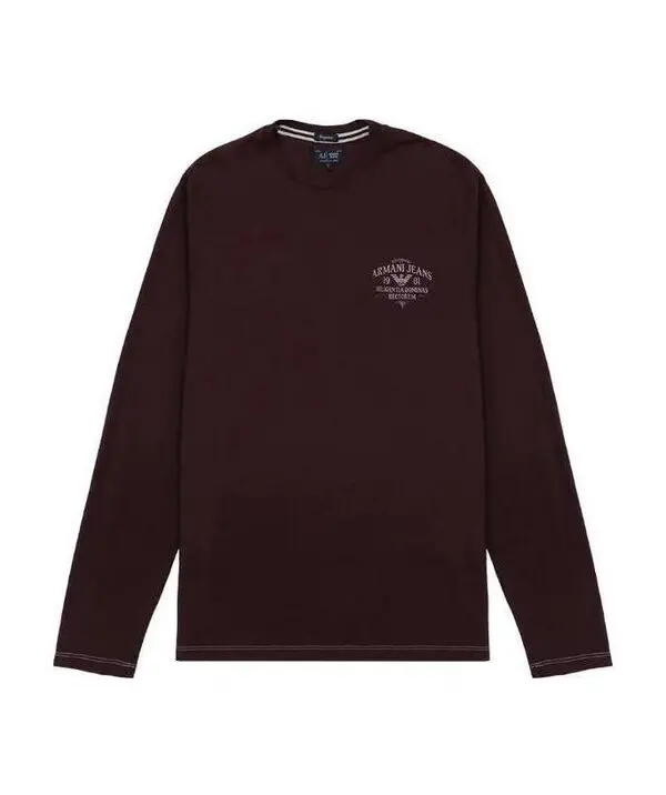 Emporio Armani Logo Details Long-sleeved T-shirt - Black