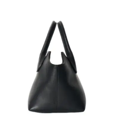 THE ROW Terrasse Bauletto Leather Tote Bag - Black