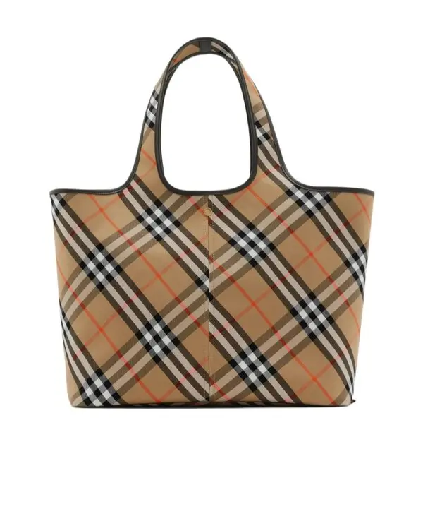 Burberry Vintage Checked Medium Tote Bag - Sand-colored