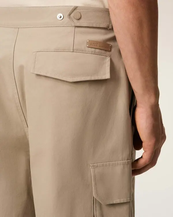 AMI Paris Cargo Pocket Trousers - Beige