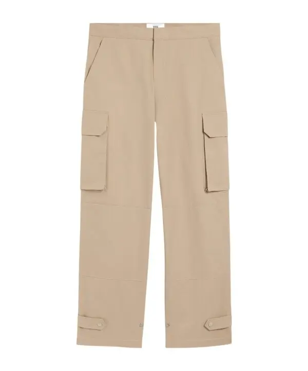 AMI Paris Cargo Pocket Trousers - Beige