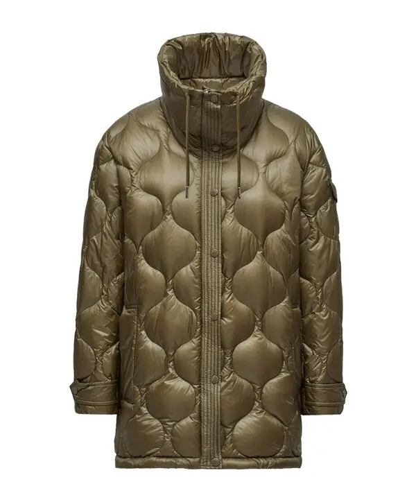 Moncler Lombi Hooded Mid Length Down Jacket