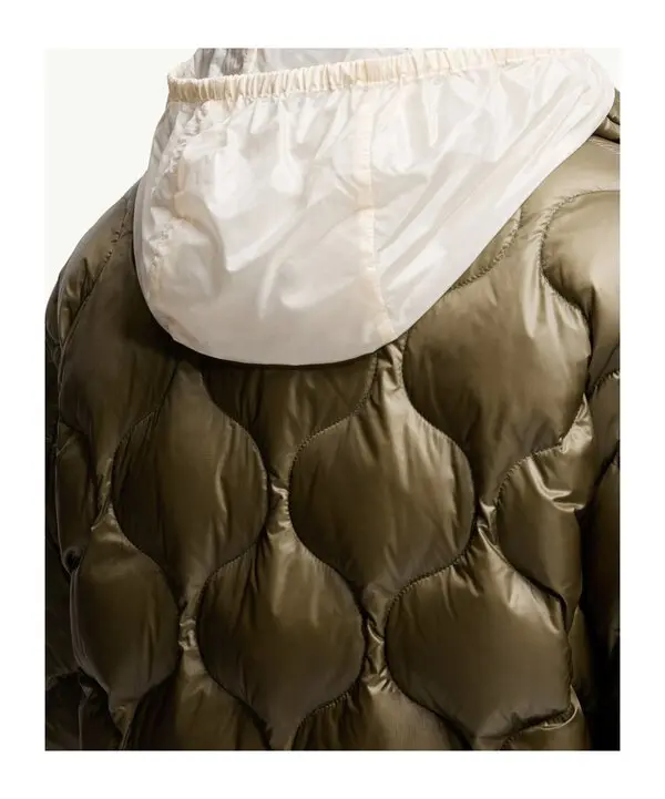 Moncler Lombi Hooded Mid Length Down Jacket
