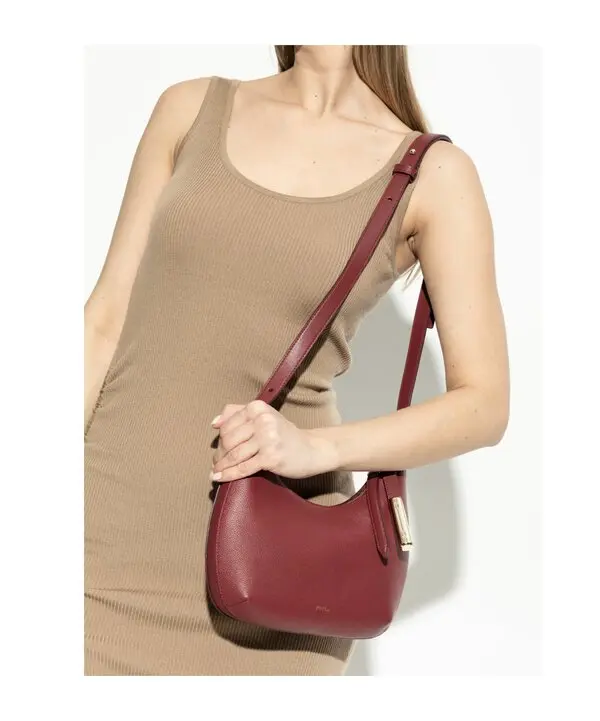 Furla Goccia S Shoulder Bag - Wine Red