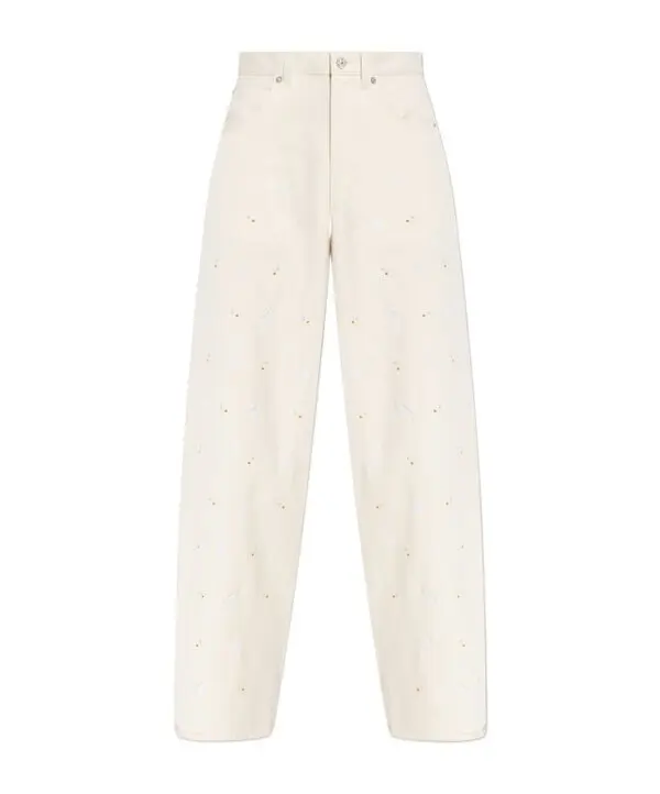 Marni Logo Patch Wide-leg Jeans