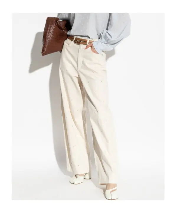 Marni Logo Patch Wide-leg Jeans