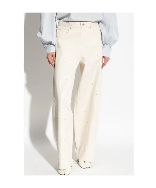 Marni Logo Patch Wide-leg Jeans