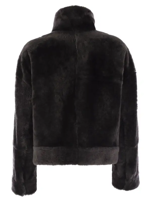 Brunello Cucinelli High Neck Zip-up Jacket