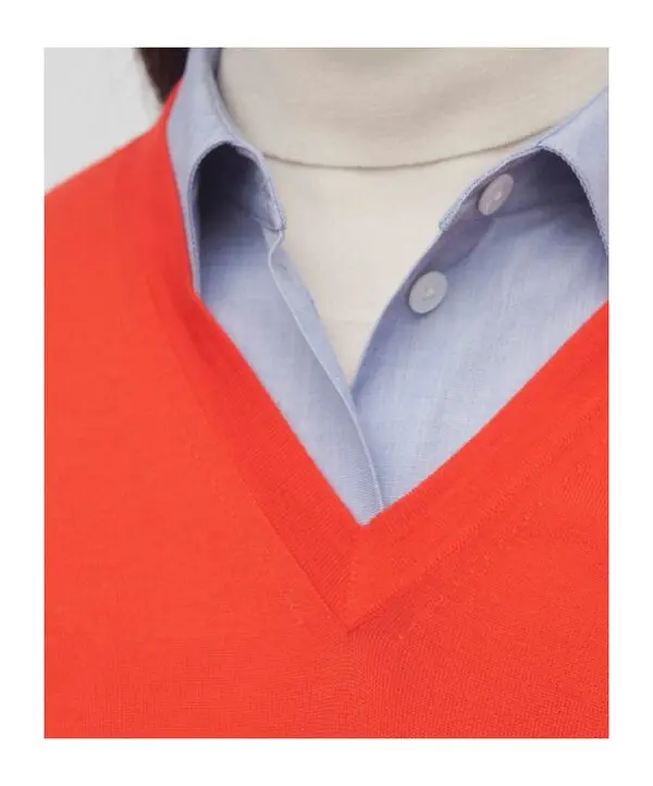 THE ROW Haius V-neck Fine Knit Sweater
