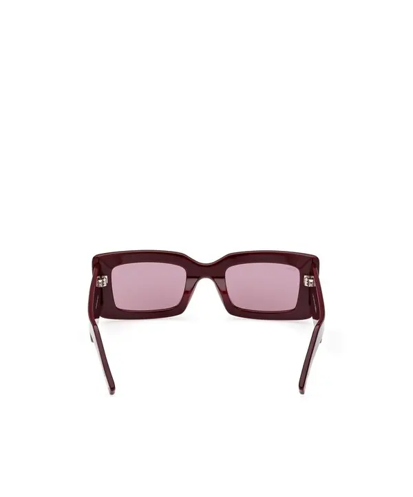 TOD'S Geometric Frame Sunglasses - Bordeaux