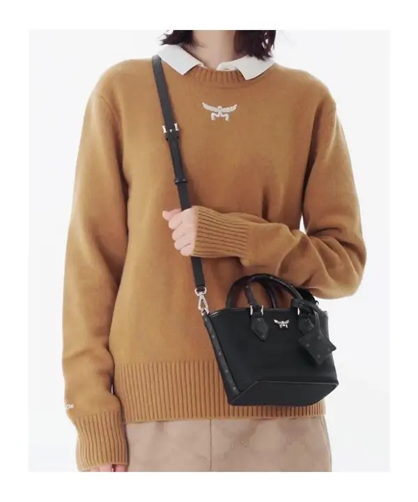 Mcm Aren Tote Bag - Black