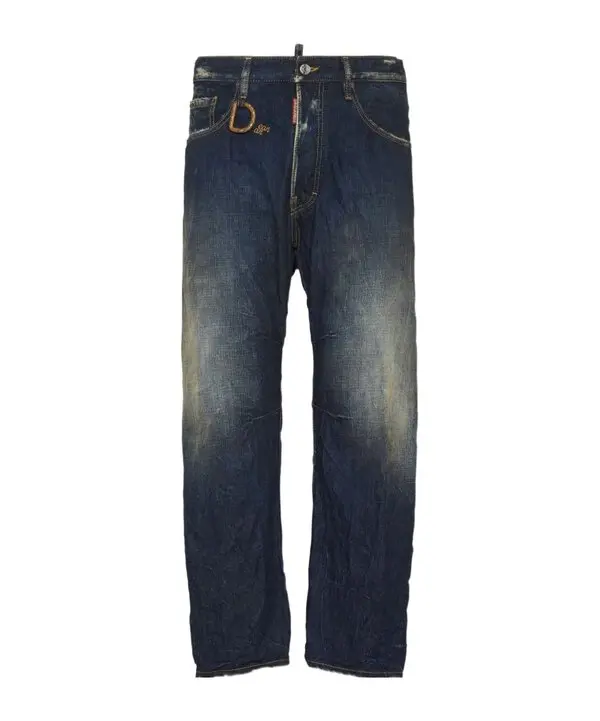Dsquared2 D-ring Distressed Jeans - Black