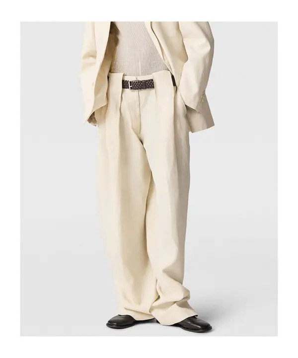 Stella McCartney Slouchy Panelled Trousers - Cream