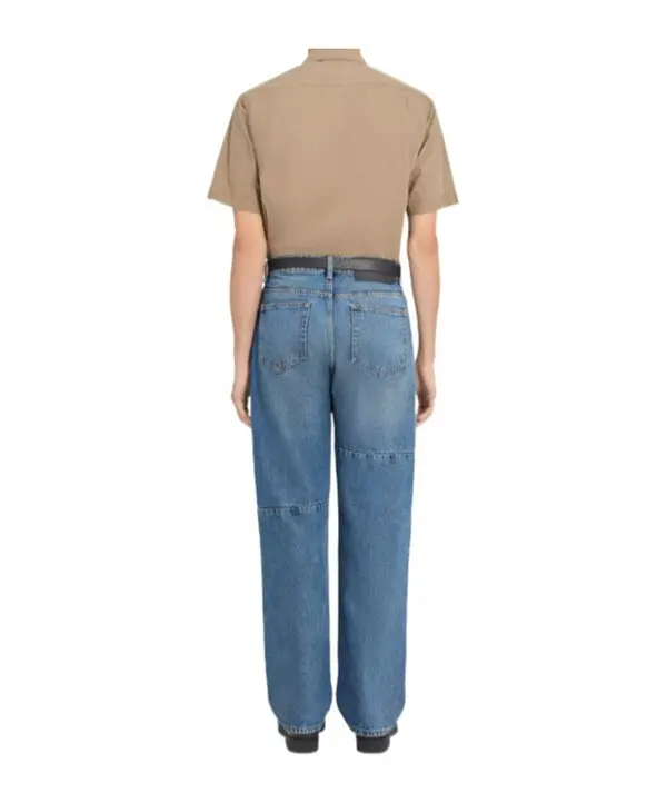 MAISON MARGIELA Logo Patch Straight Leg Jeans