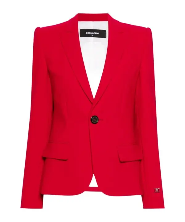 Dsquared2 Logo-plaque Single-breasted Blazer