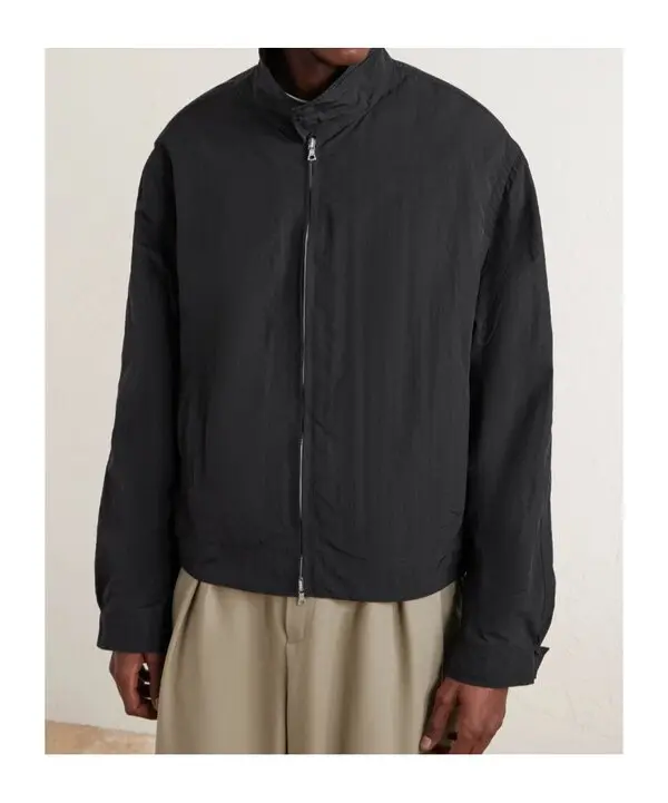 Dries Van Noten Zip-up Stand Collar Jacket - Black