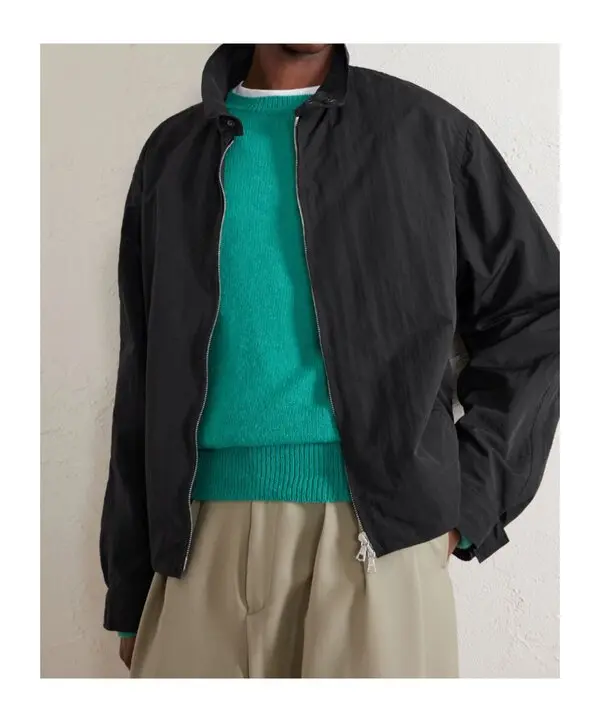Dries Van Noten Zip-up Stand Collar Jacket - Black