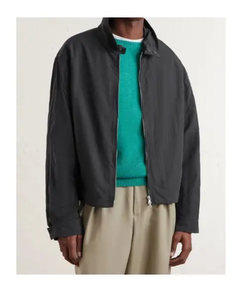 Dries Van Noten Zip-up Stand Collar Jacket - Black