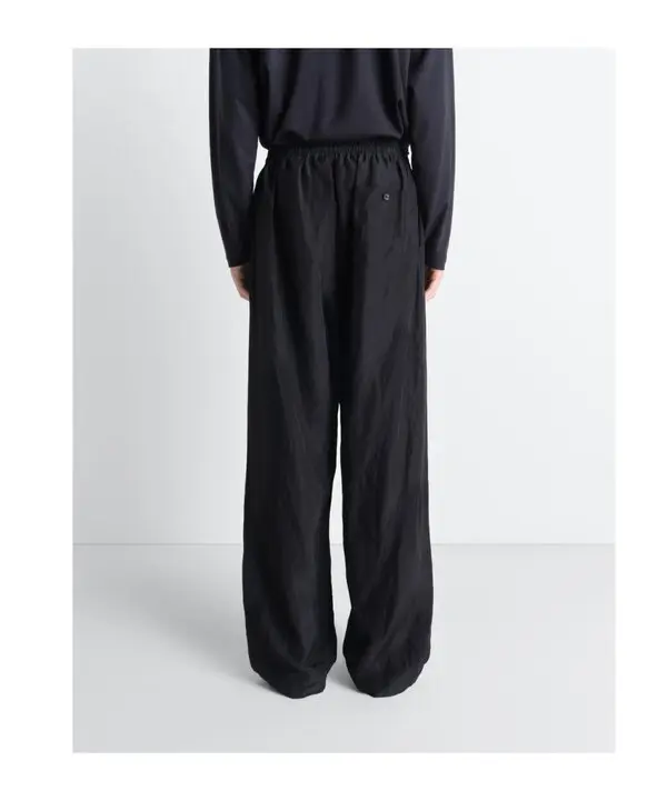LEMAIRE Relaxed Fit Pyjama Pants With Drawstring - Black