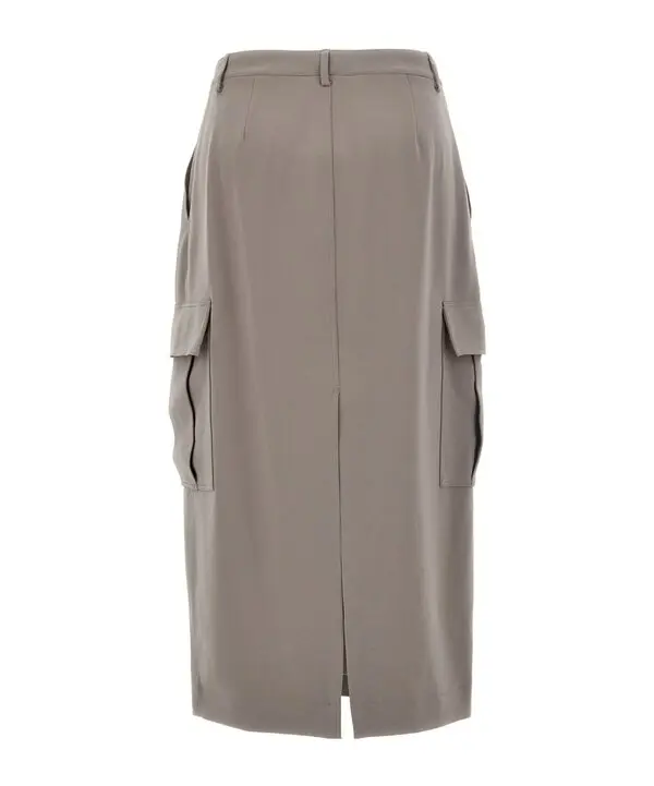 Theory Relaxed Cargo Skirt - Gray