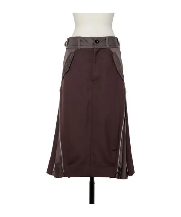 Sacai Panelled Suiting Mix Skirt