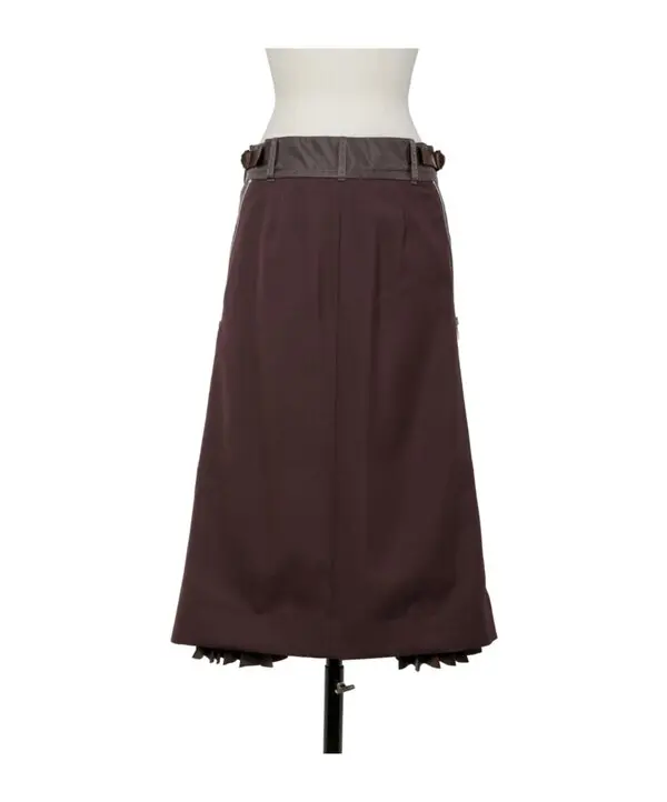 Sacai Panelled Suiting Mix Skirt