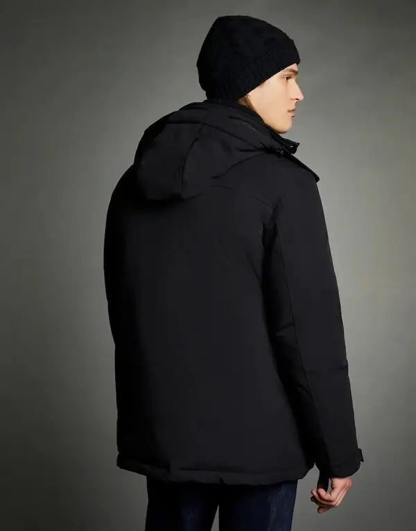 FAY Technical Fabric Hooded Jacket - Black