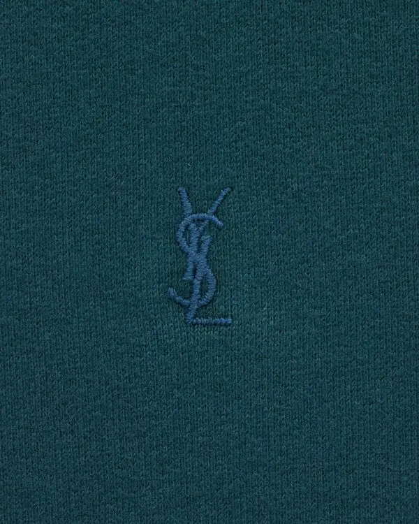 Saint Laurent Cassandre Crewneck Sweatshirt - Blue