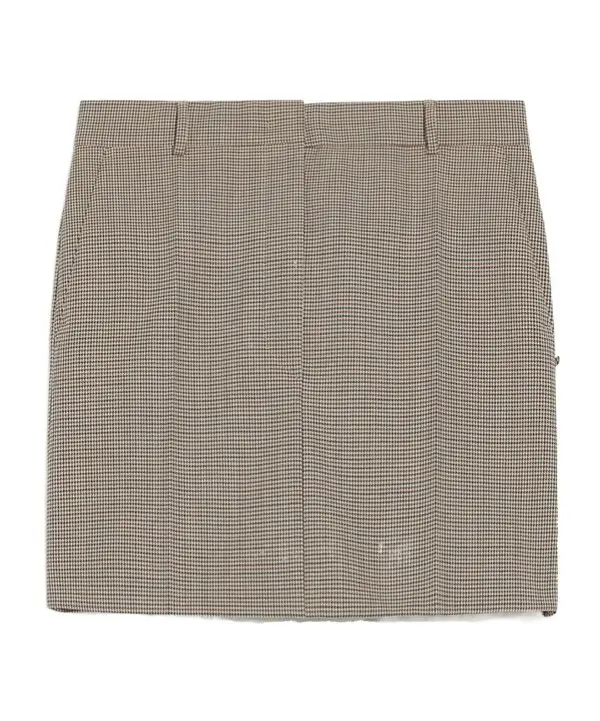 Sportmax Houndstooth Mini Skirt - Cake