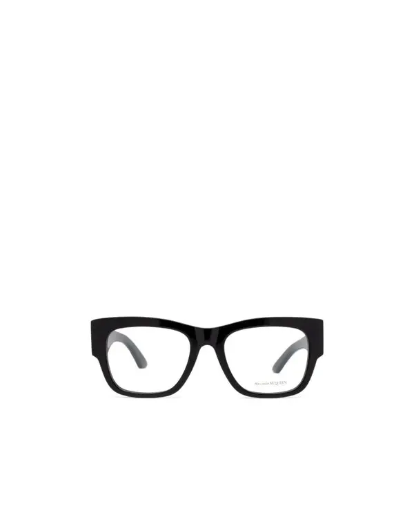 Alexander McQueen Square Frame Glasses - Black