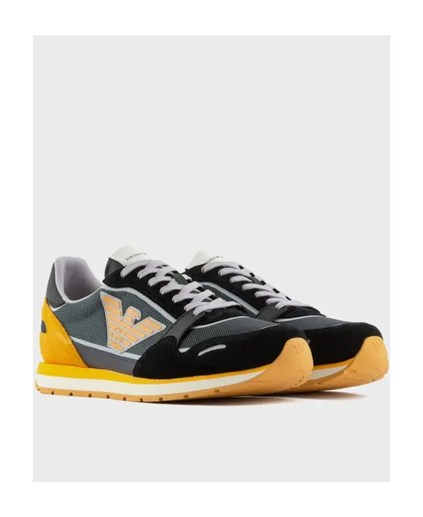Emporio Armani Logo Sneakers - Black