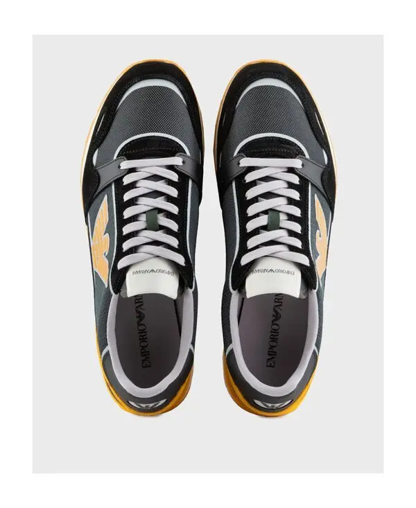 Emporio Armani Logo Sneakers - Black
