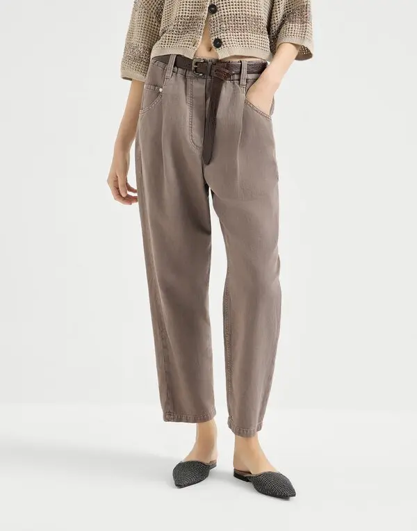 Brunello Cucinelli Straight-leg Trousers With Elasticated Waist