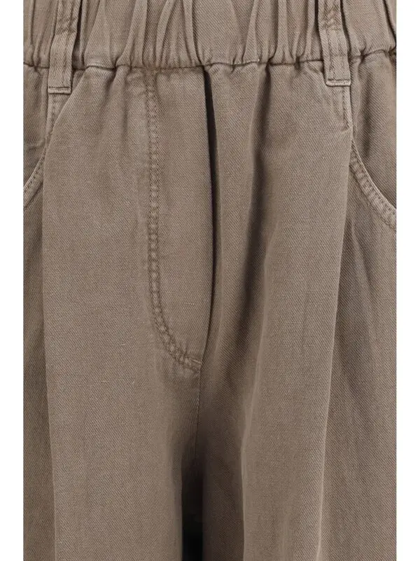 Brunello Cucinelli Straight-leg Trousers With Elasticated Waist