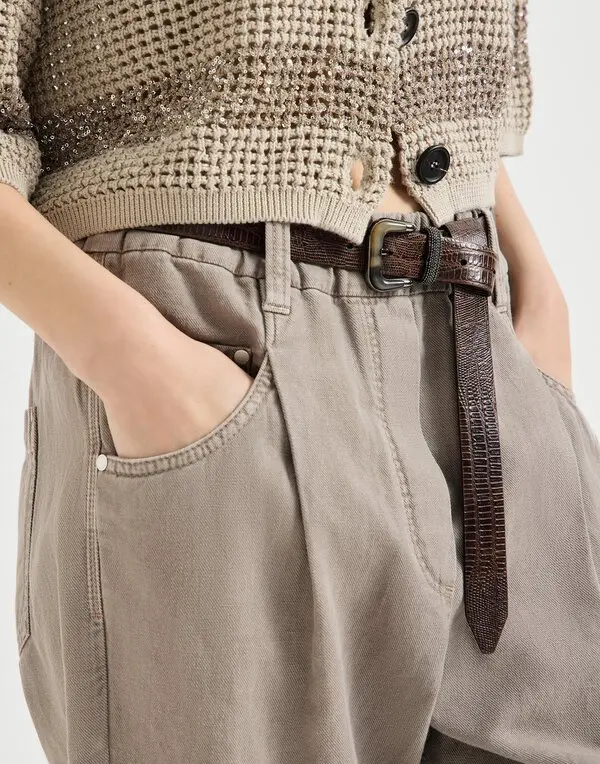 Brunello Cucinelli Straight-leg Trousers With Elasticated Waist
