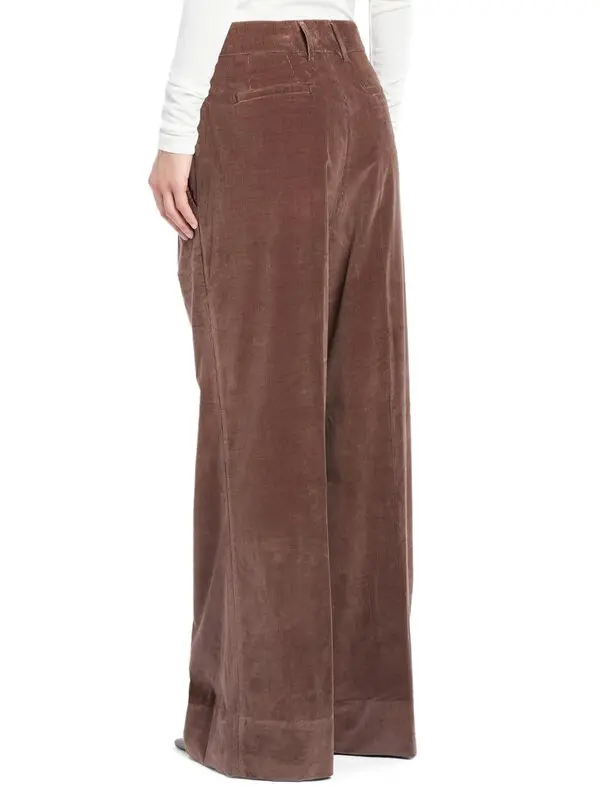 DONDUP Eloise Pleated Wide-leg Trousers - Brown