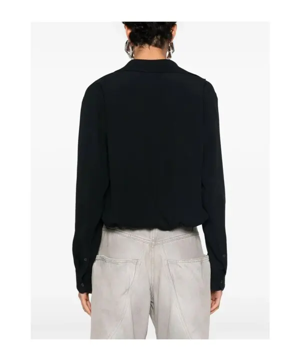 Dries Van Noten Long-sleeved Wrap Blouse
