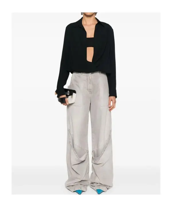 Dries Van Noten Long-sleeved Wrap Blouse